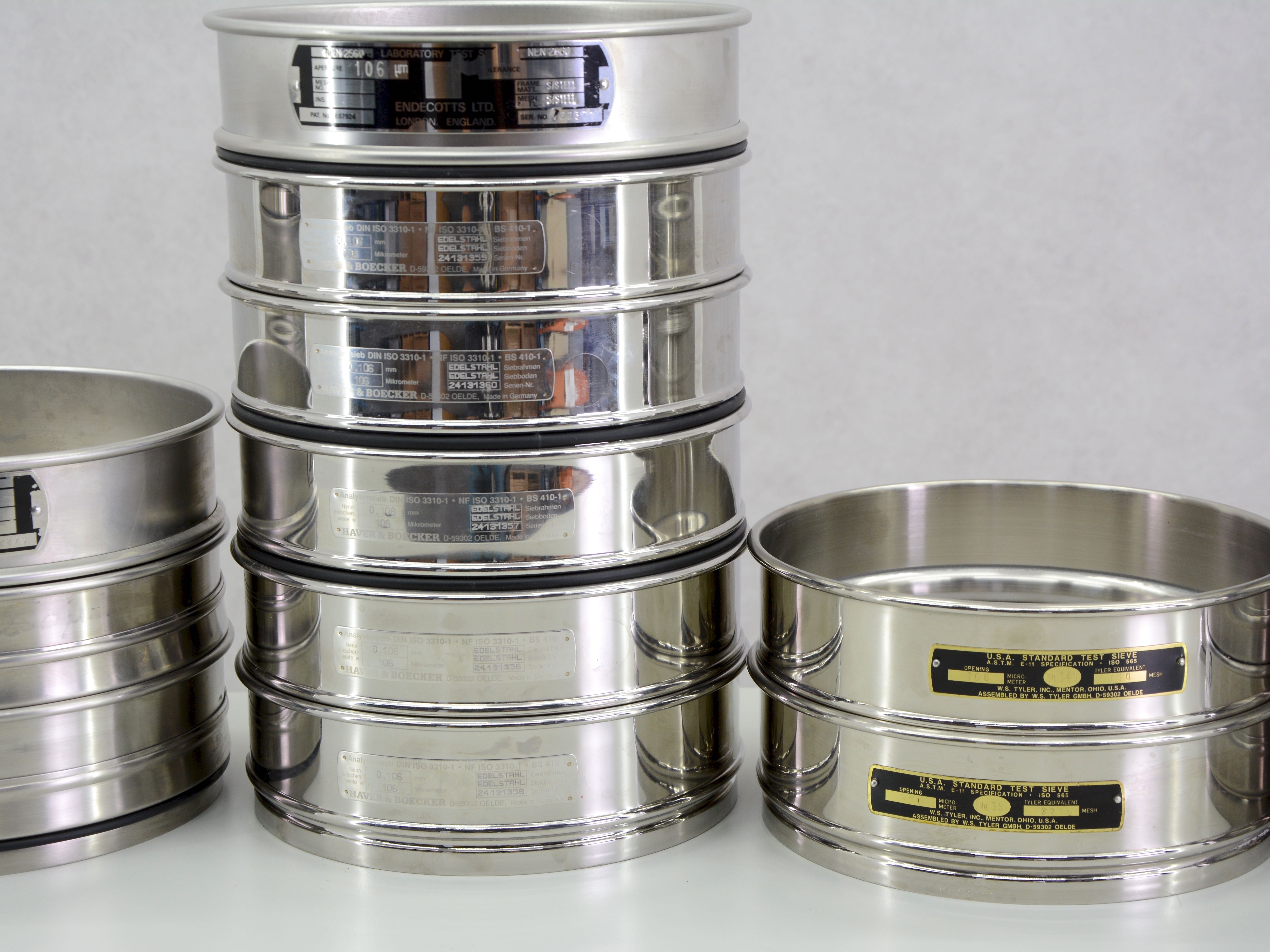 Différentes tamis d'analyse - Gemini BV